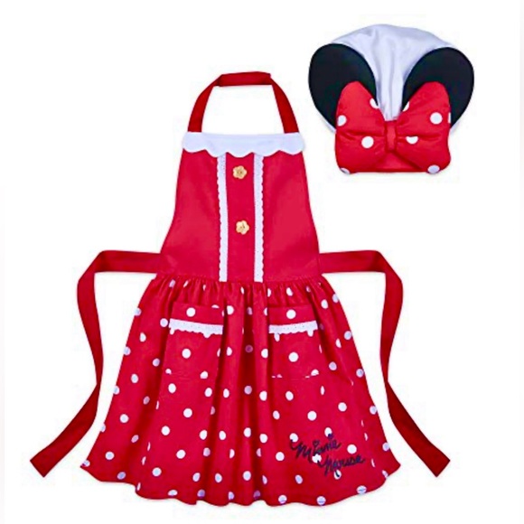 Disney | Costumes | Disney Minnie Mouse Girls Apron Sethalloween Fun ...